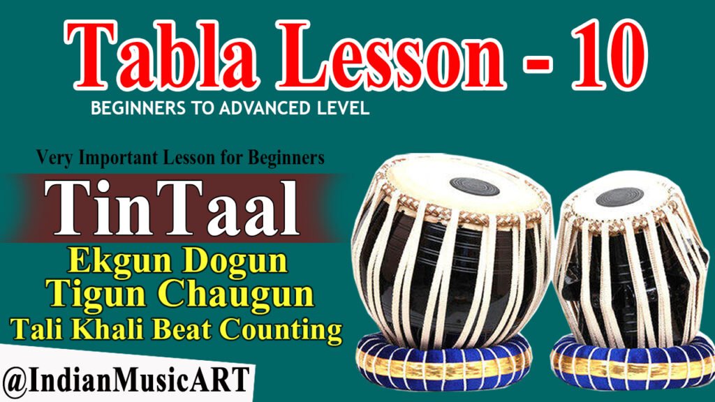 Learn Tabla Lesson - 10 | TinTaal in Details | Ekgun Dogun Tigun ...